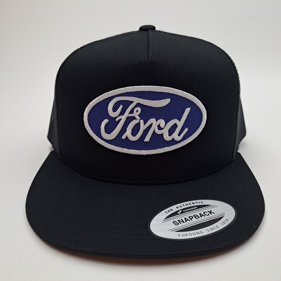 thepatriotspride.com | Accessories | Ford Embroidered Patch Flat Bill ...